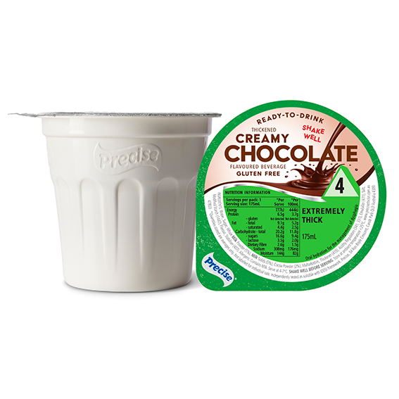 Precise Chocolate Dairy Extremely Thicklevel 4 175ml Dysphagia Rtd